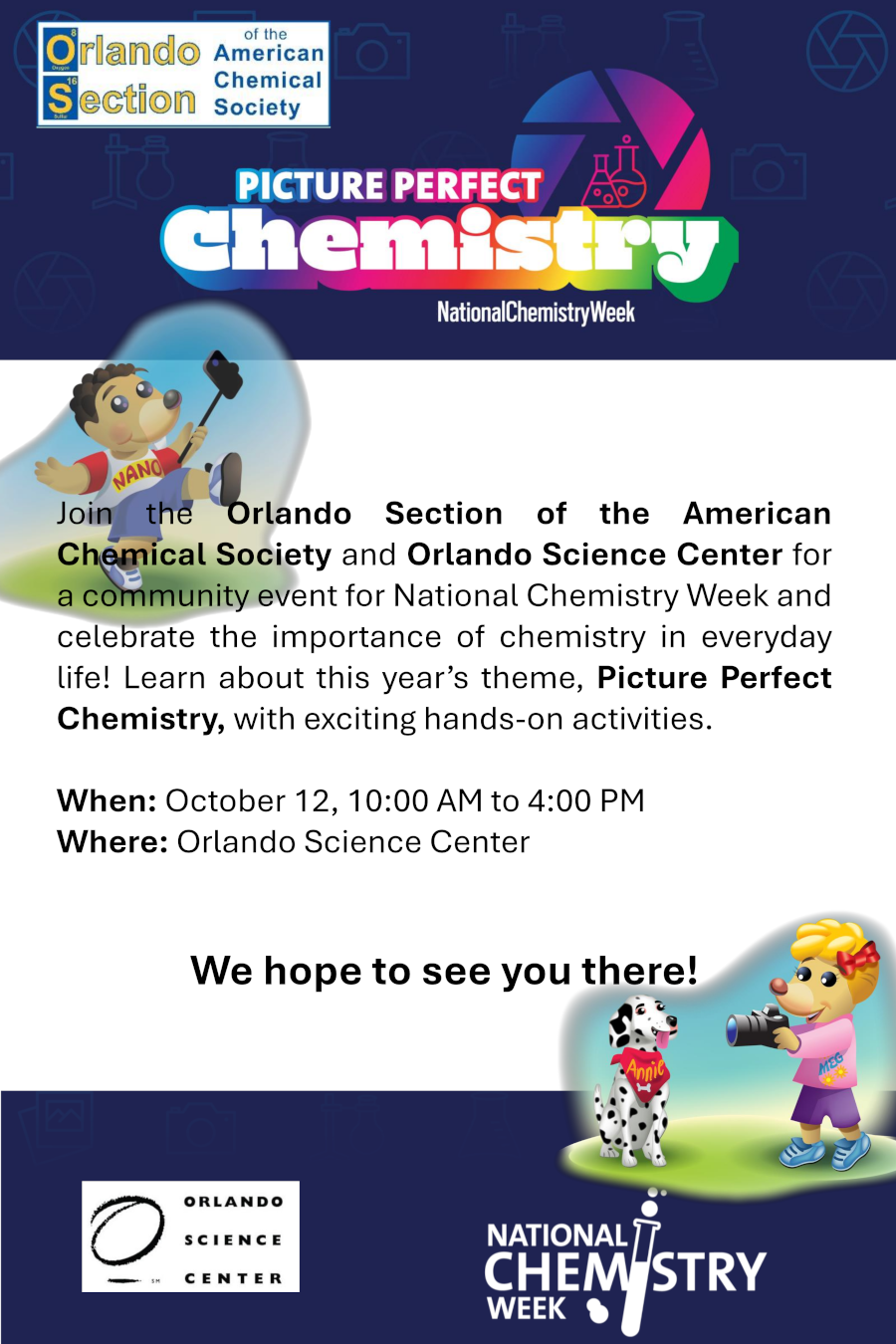 National Chemistry Week's event: Picture Perfect Chemistry - Orlando ...